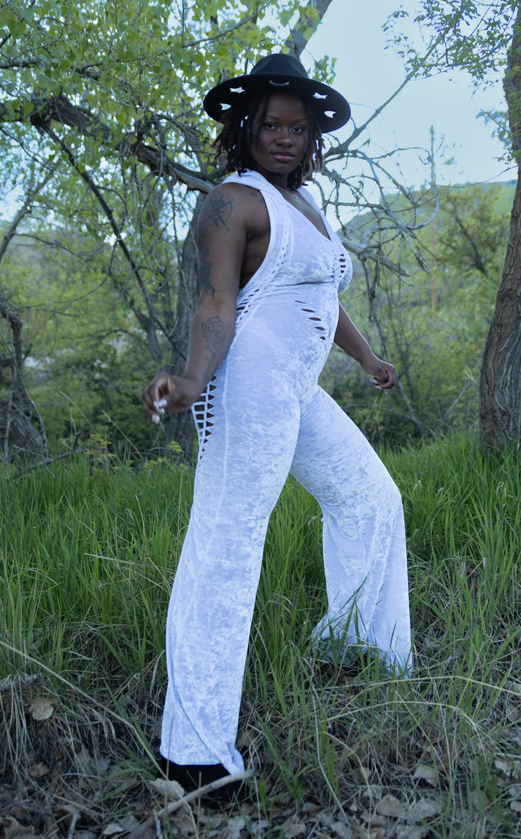 Snip Tease - White Velvet Mystique Onesie - Limited Edition – Warrior ...