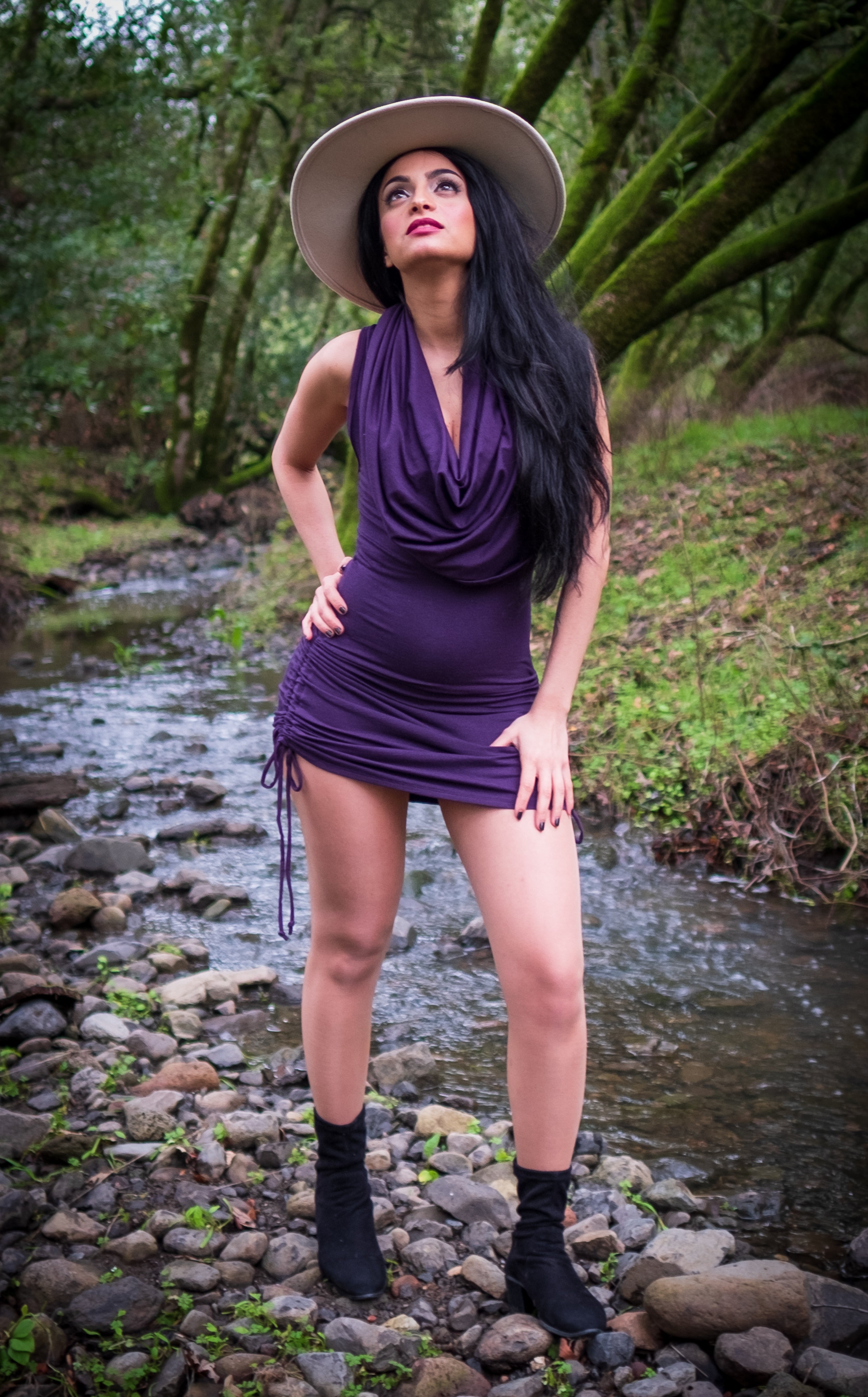 Purple Bamboo Huntress Cinch Dress | Warrior Within Designs